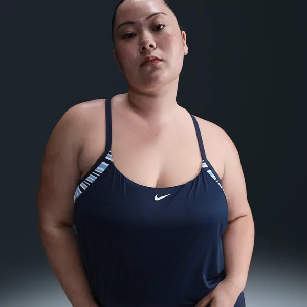 Nike Layered Tankini Top - Blue