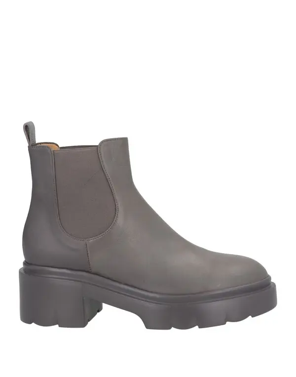 Pomme D'Or Calfskin Ankle Boots In Grey 49% Off Editorialist
