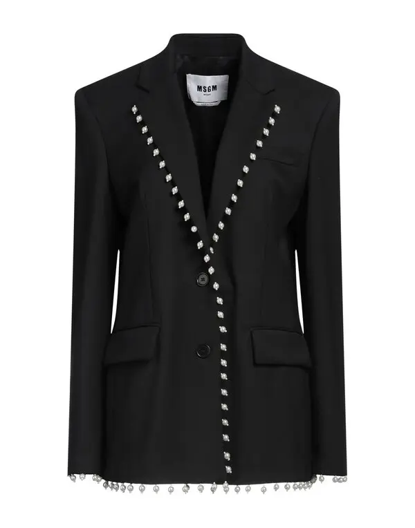 MSGM Blazer Size Virgin Wool, Elastane