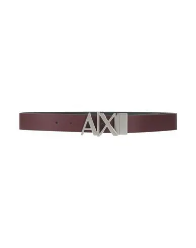 Armani Exchange Leather Belt - Red