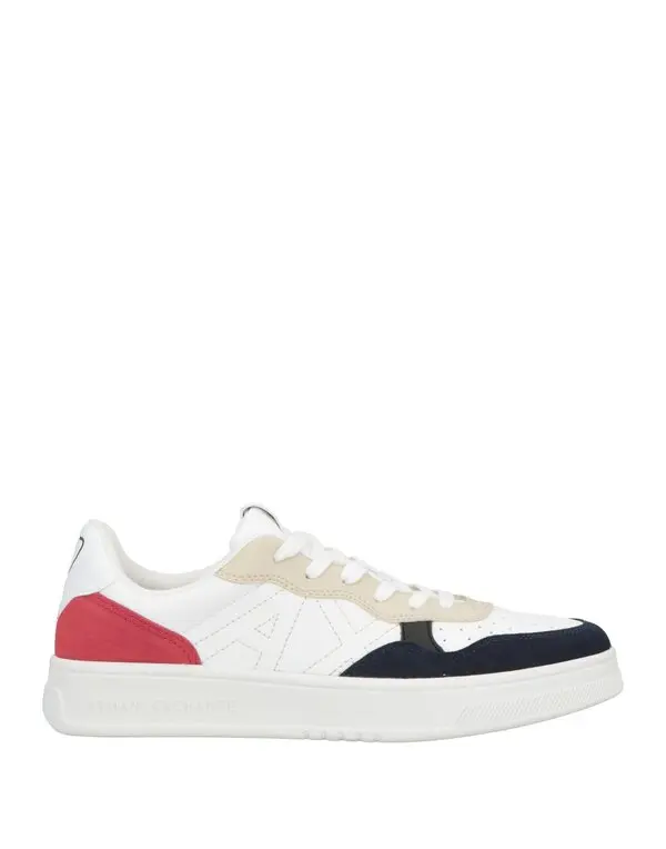 Armani Exchange Cow Leather Sneakers - White