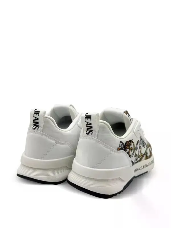Versace Barocco-print Sneakers - White