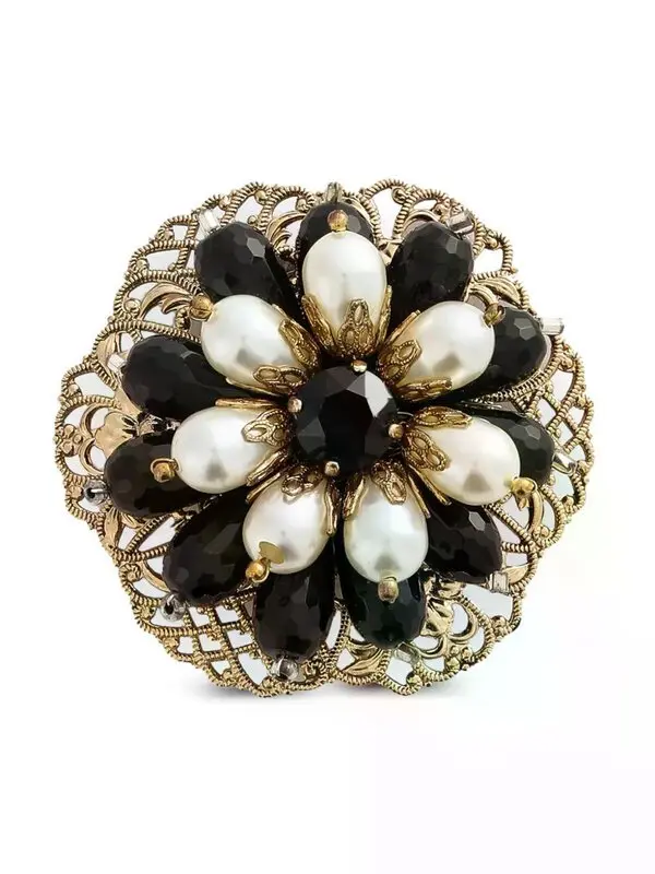 Dolce & Gabbana Floral Brooch - Gold
