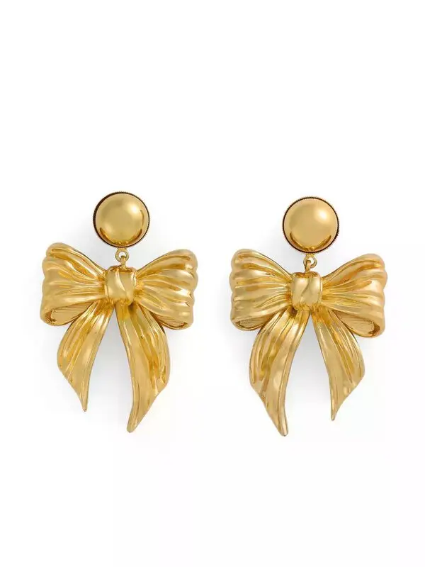 Dolce & Gabbana Bow Clip-on Earrings - Gold