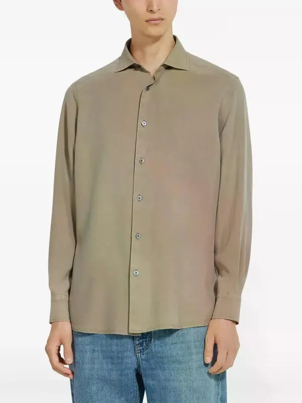 Zegna Silk Shirt - Neutrals