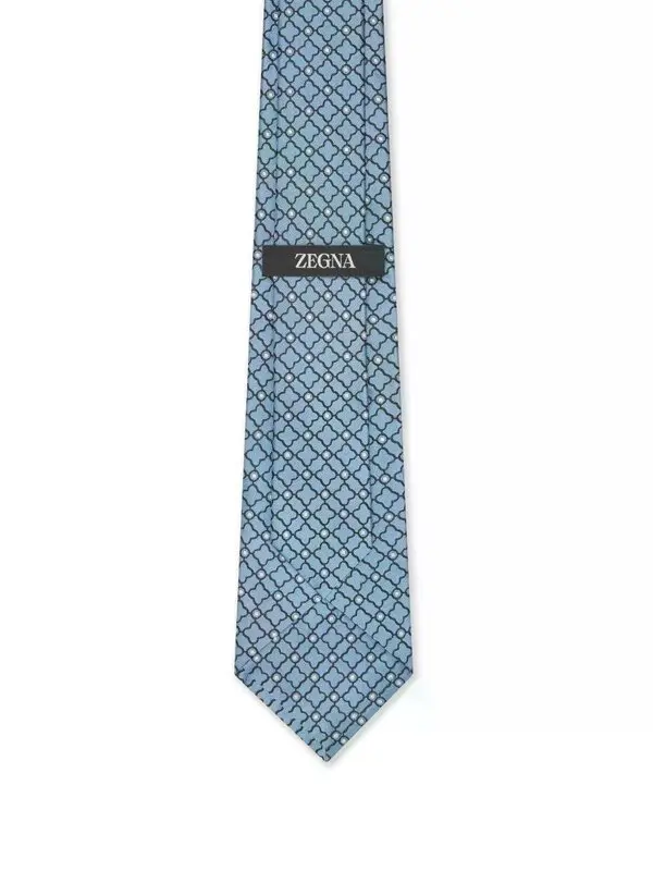 Zegna Silk Neck Tie - Blue