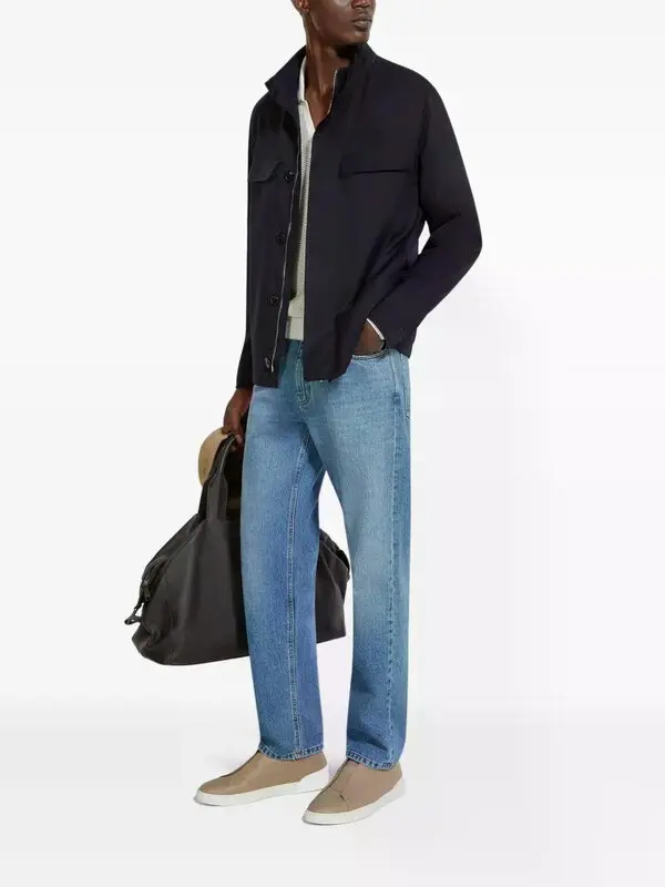 Zegna Motorin Jacket - Blue