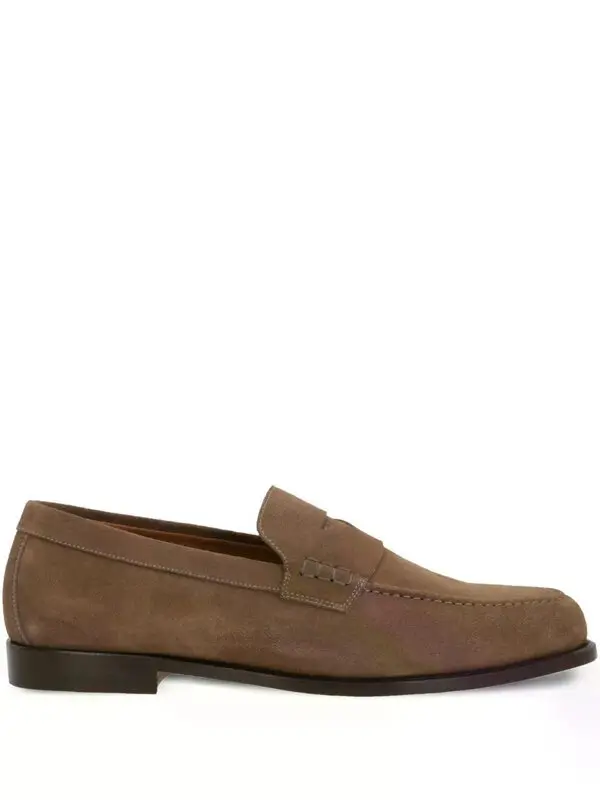 DOUCAL'S Suede Loafers - Brown