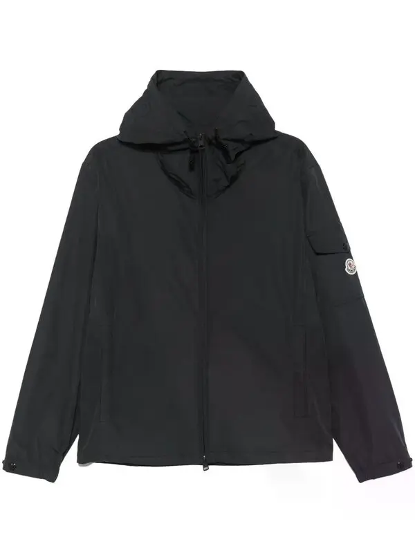 Moncler Lens-detail Hooded Jacket - Black