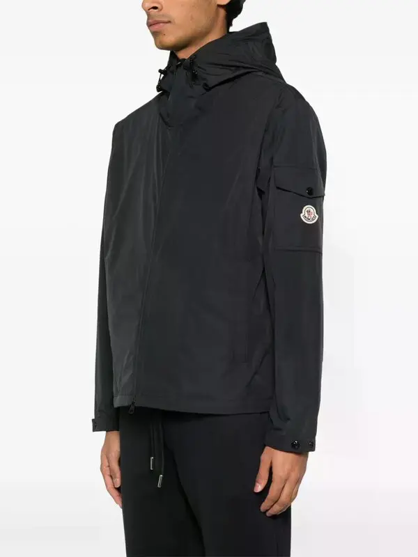 Moncler Lens-detail Hooded Jacket - Black