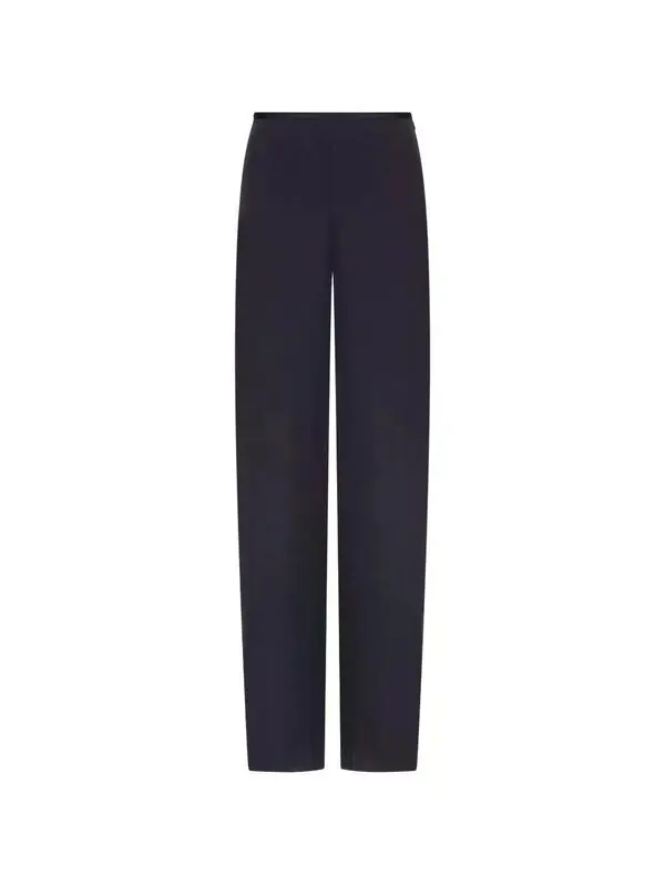 Emporio Armani Satin-trim Trousers - Blue