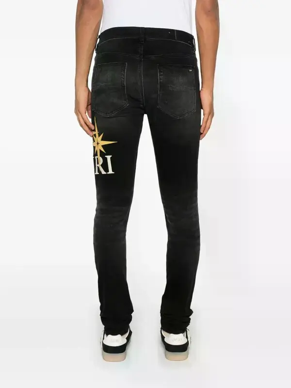 Amiri Starburst Appliqué Jeans
