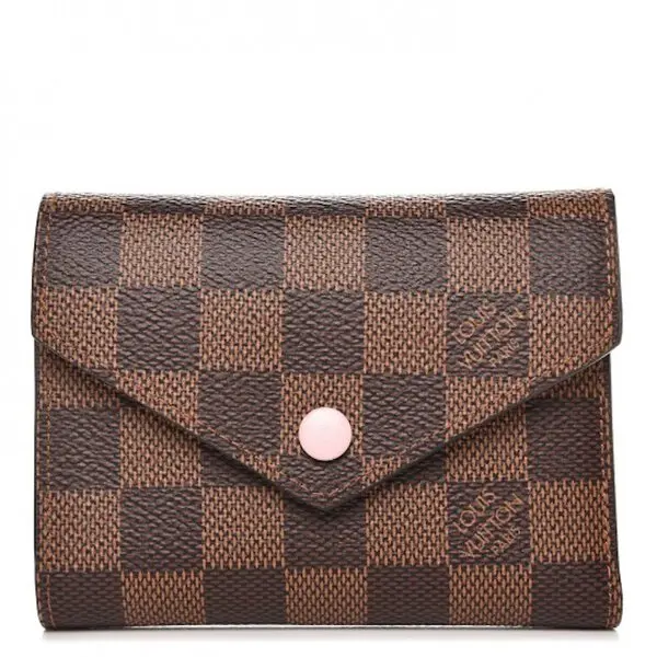 LOUIS VUITTON Wallet Victorine Damier Ebene - Rose Ballerine