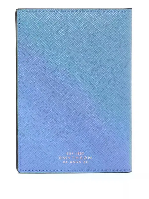 Smythson Panama Passport Holder - Blue
