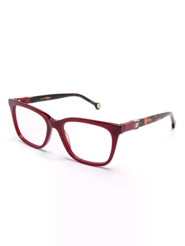 Carolina Herrera Square-frame Eyeglasses - Red