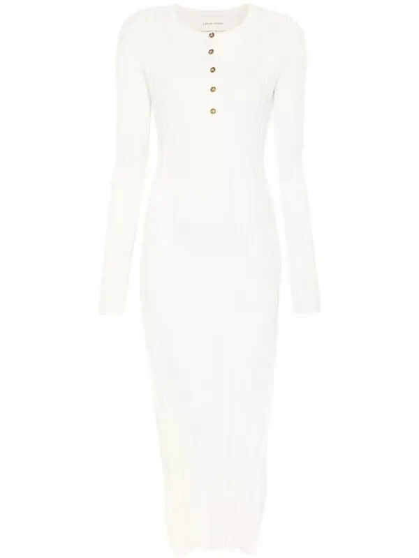 Loulou De Saison Eldara Midi Dress - Neutrals