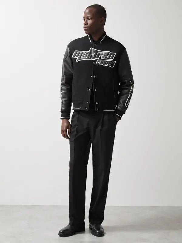 REISS X Mclaren F1 Team Circuit Bomber Jacket - Black