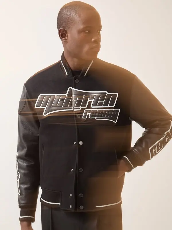 REISS X Mclaren F1 Team Circuit Bomber Jacket - Black