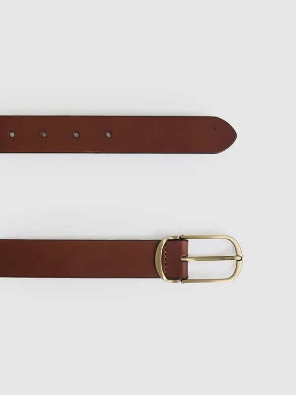 REISS Zeke Leather Belt