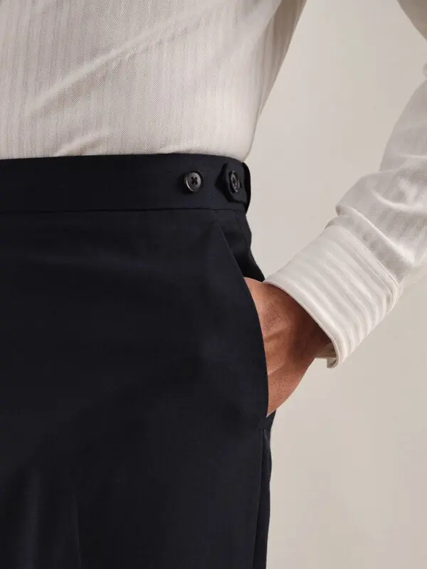 REISS Regular Fit Wool-blend Suit Trousers