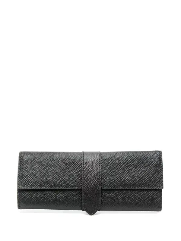 Smythson Small Jewellery Roll - Black