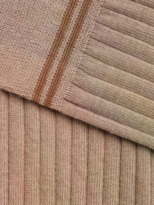 Zegna Ribbed Socks - Neutrals