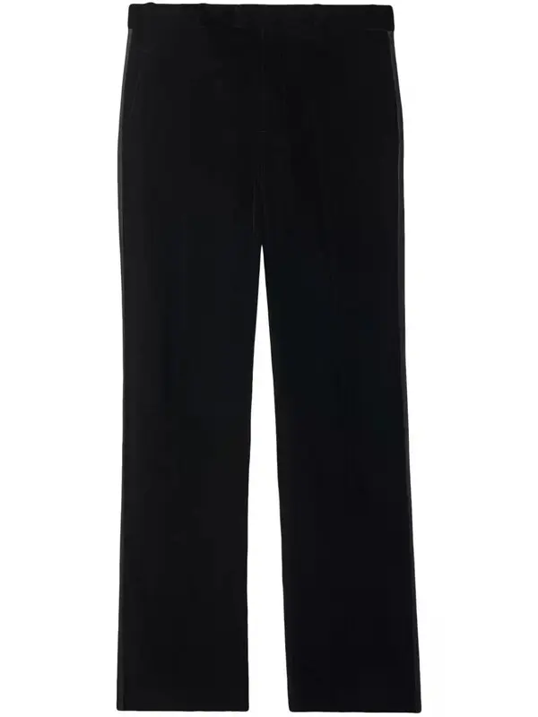 Burberry Velvet Trousers - Black