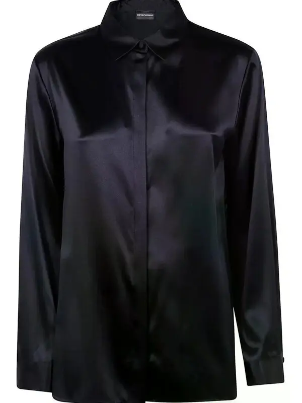Emporio Armani Satin Shirt - Black