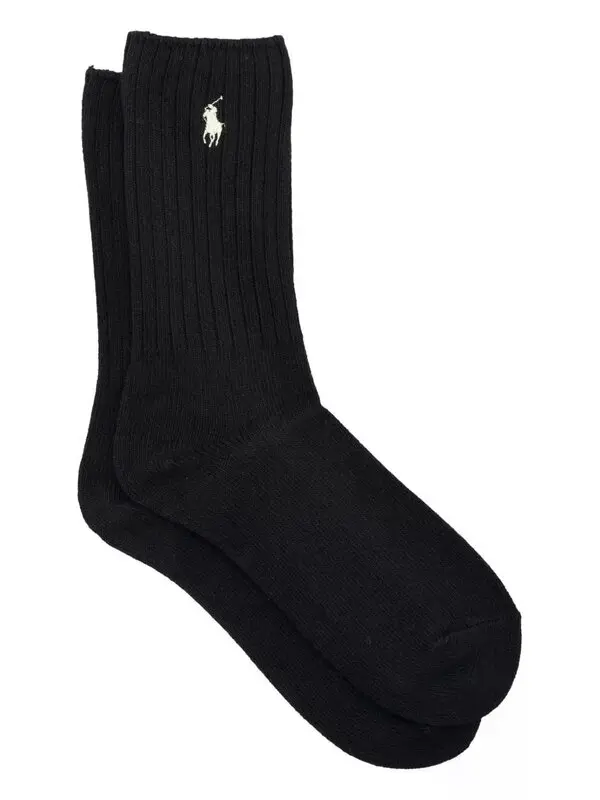 Polo Ralph Lauren Pony-embroidered Socks - Black