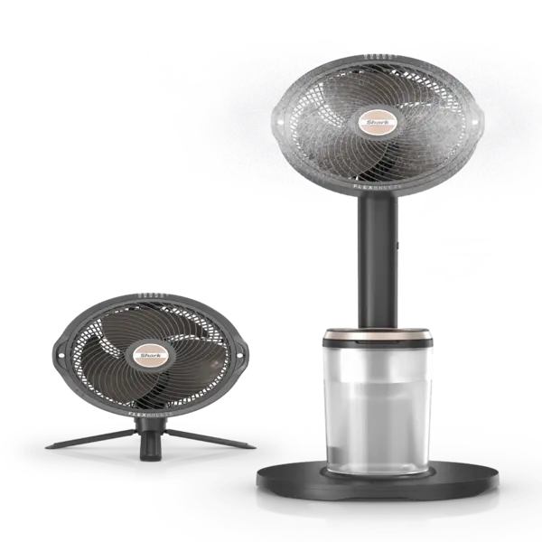 SHARK Flexbreeze Pro Mist Indoor Outdoor Pedestal & Table Fan With Water Tank - Charcoal Grey