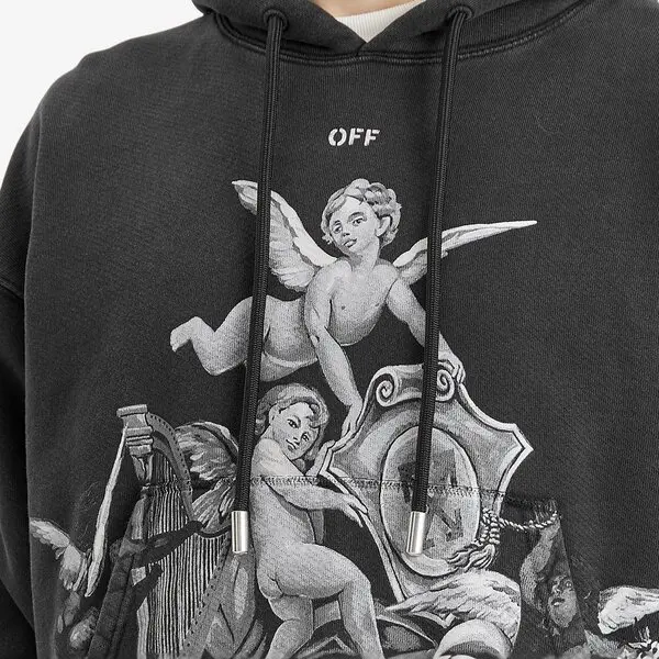 Off-White Putti Skate Hoodie In Black/White - 70% Off