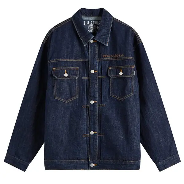 BILLIONAIRE BOYS CLUB Script Logo Denim Trucker Jacket
