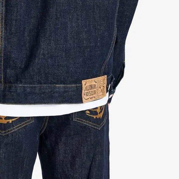 BILLIONAIRE BOYS CLUB Script Logo Denim Trucker Jacket