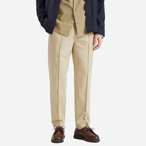 A.p.c. Pieter Textured Cotton Pleat Trousers