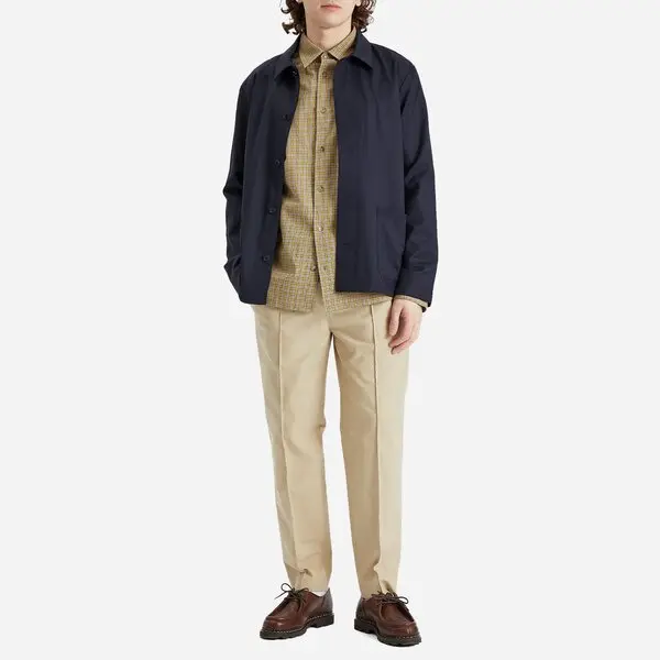 A.p.c. Pieter Textured Cotton Pleat Trousers
