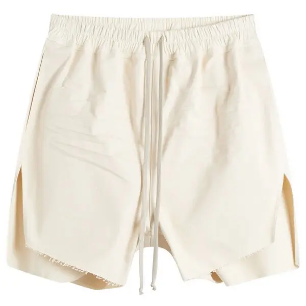 Rick Owens Cotton Canvas Boxer Shorts - Natural