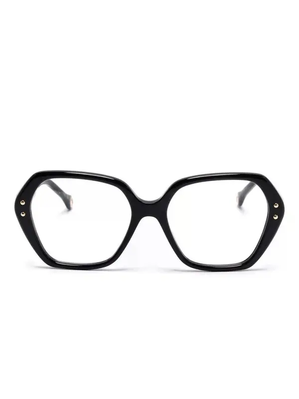 Carolina Herrera Octagon Eyeglasses - Black