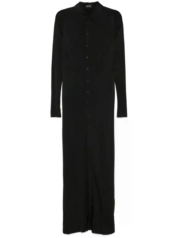 Balenciaga Stretch Maxi Dress - Black
