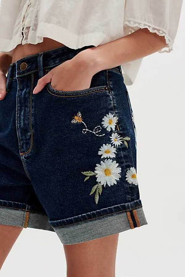 DRIFTWOOD Aria Denim Shorts - Daisy Bee Daze