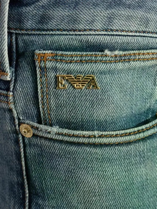 Emporio Armani Straight Leg Jeans - Blue