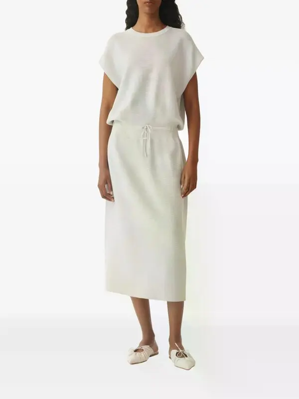 Fabiana Filippi Lurex Midi Dress - White - 37% Off