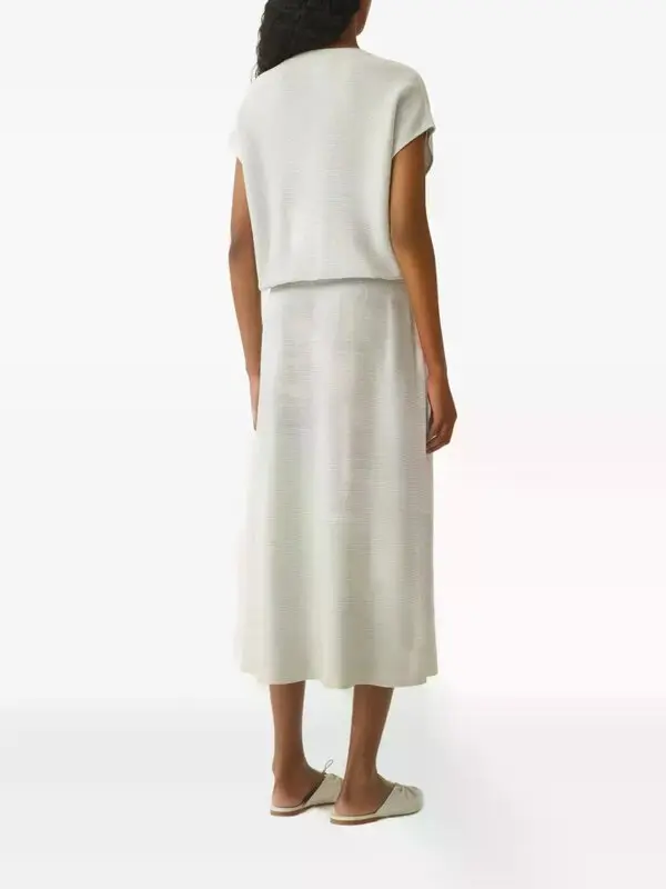 Fabiana Filippi Lurex Midi Dress - White - 37% Off