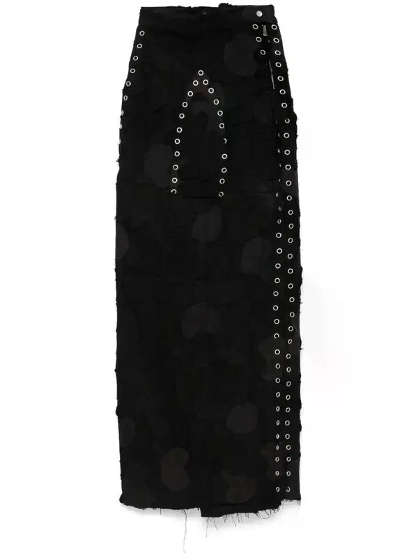 WHO DECIDES WAR Grommet Arch Maxi Skirt