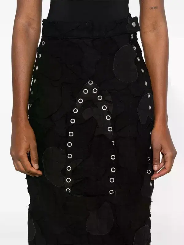 WHO DECIDES WAR Grommet Arch Maxi Skirt