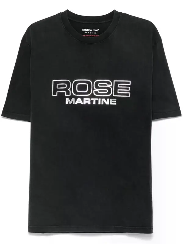 Martine Rose Metallic-logo T-shirt