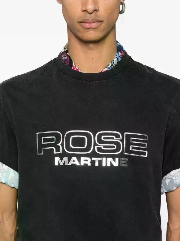 Martine Rose Metallic-logo T-shirt