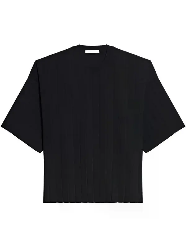 Helmut Lang Ribbed T-shirt - Black