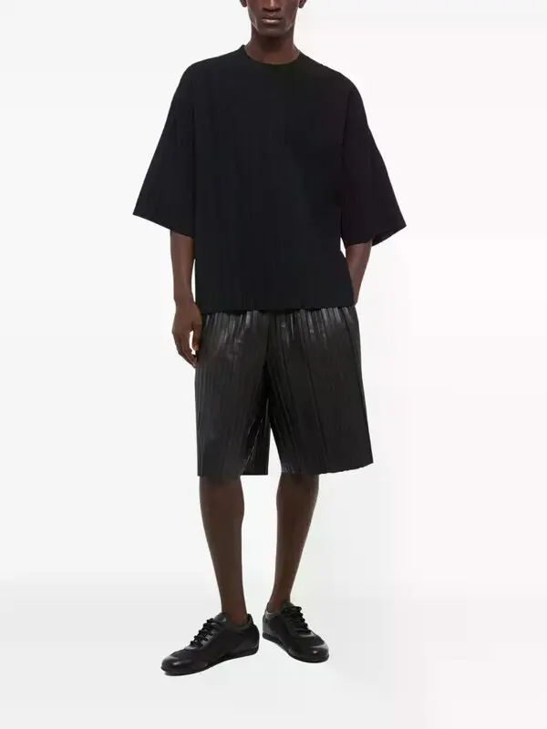 Helmut Lang Ribbed T-shirt - Black