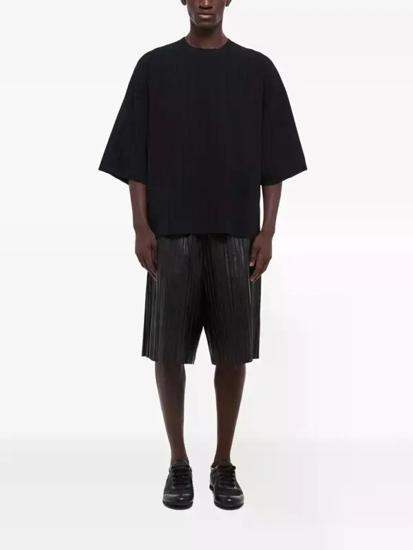 Helmut Lang Ribbed T-shirt - Black