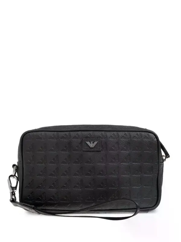 Emporio Armani Logo Clutch - Black